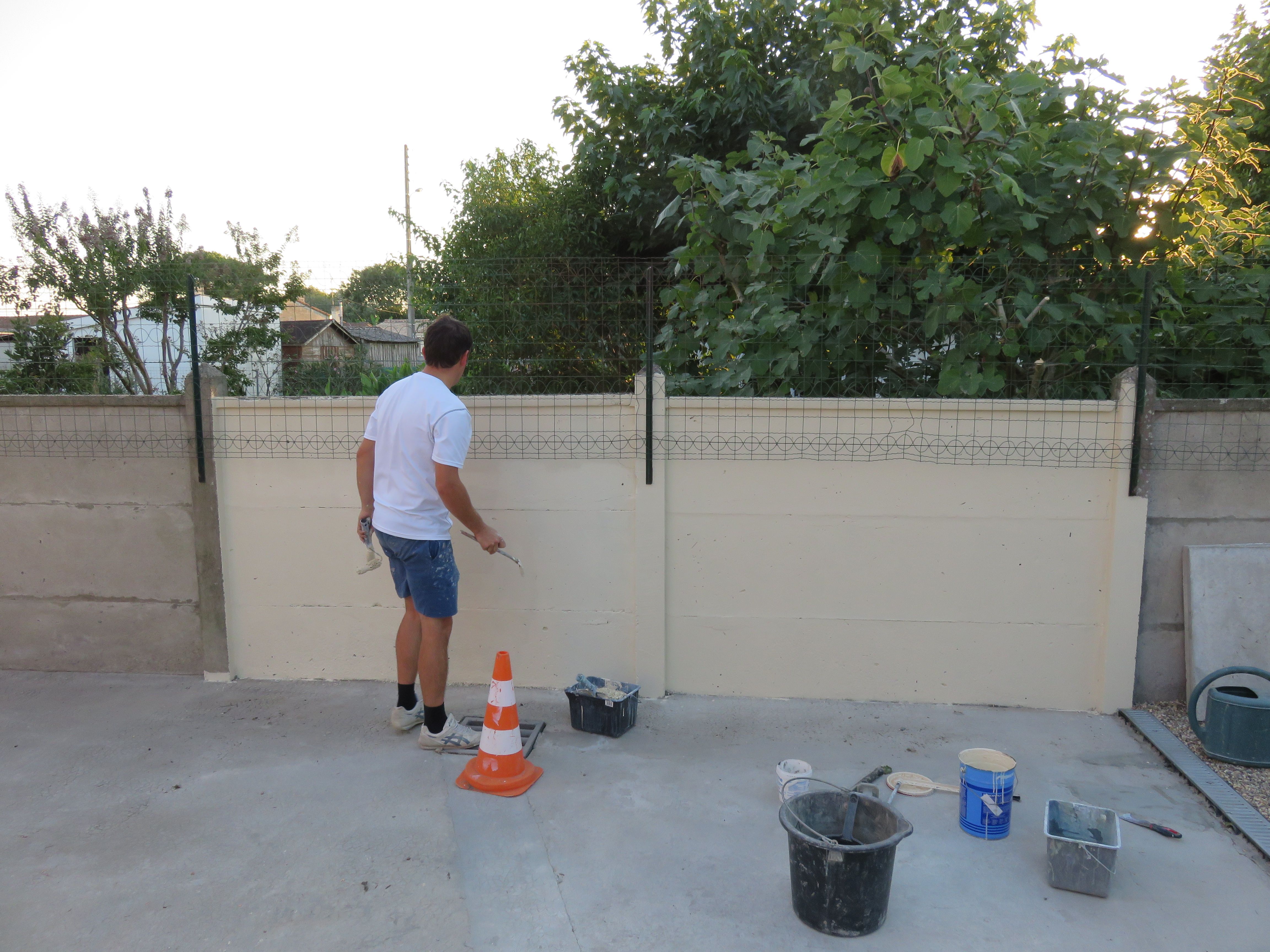 Peinture Clôture Béton